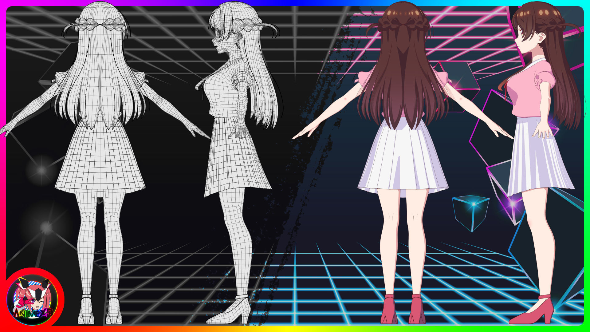 Chizuru Ichinose - Rent A Girlfriend - 3D Model Blender 3D model rigged ...