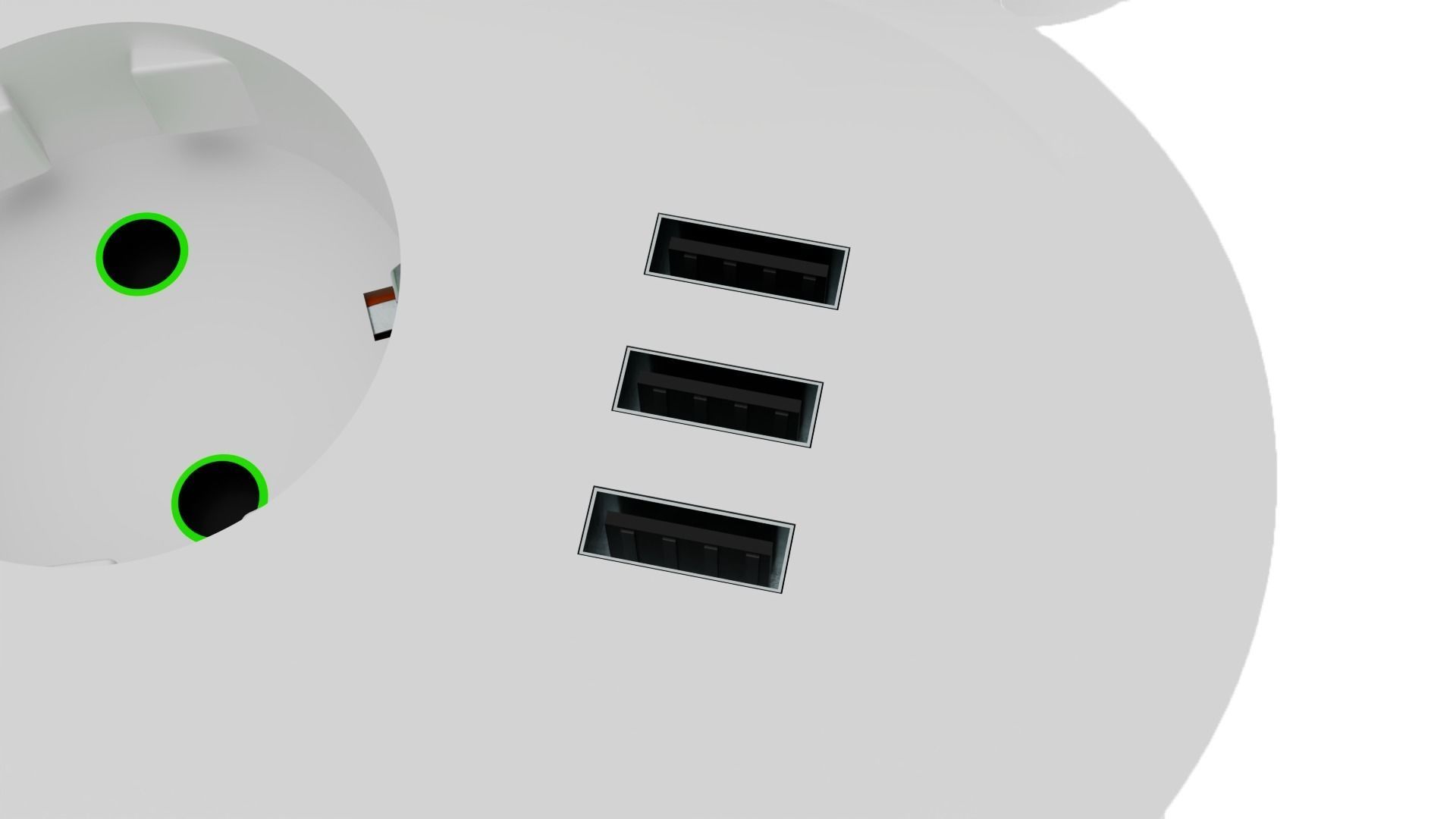 Multiple Electrical Socket 3D model | CGTrader
