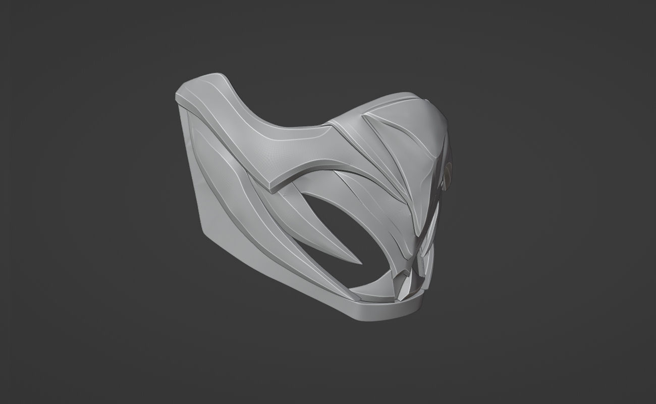 Scorpion mask from MK1 - New Grandmaster 3D model 3D printable | CGTrader