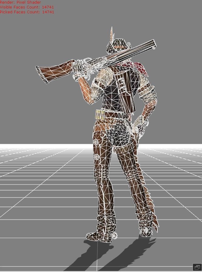 3D model Clint West Justice VR / AR / low-poly | CGTrader