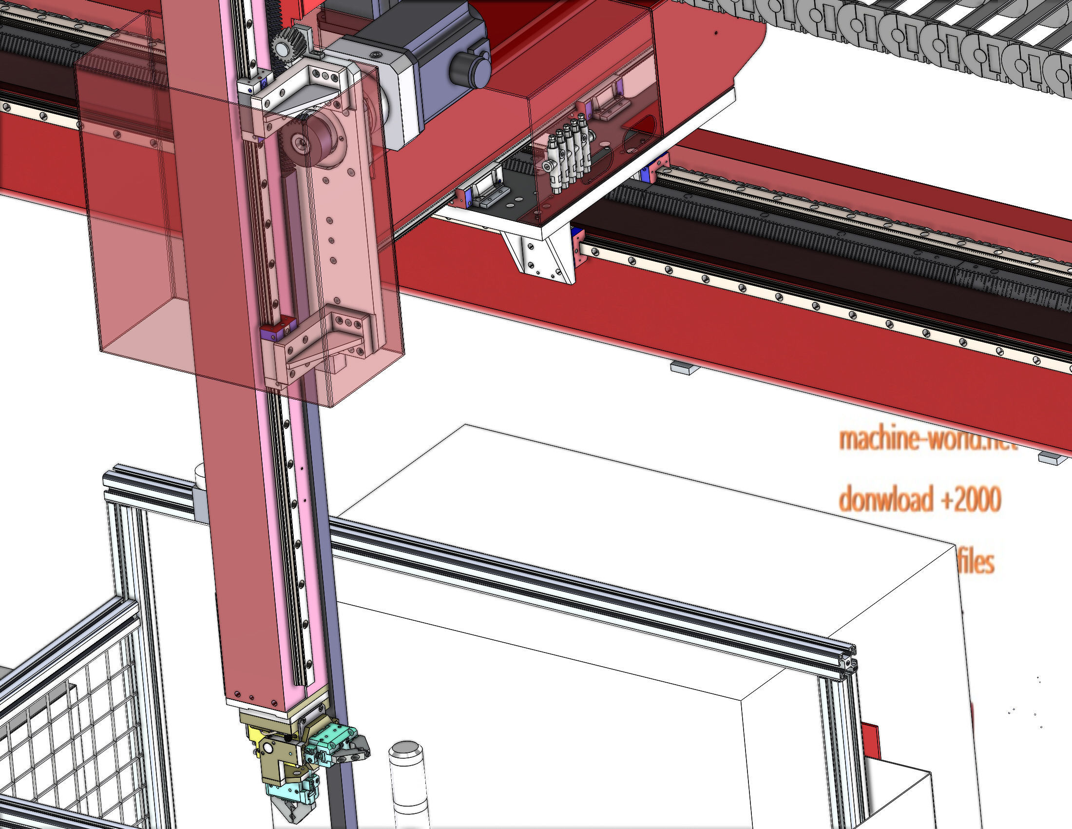 Industrial 3d Model Cnc Loading Unloading Machine 3d Model Cgtrader