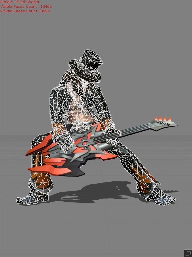 3D model Clint Rock and Roll VR / AR / low-poly | CGTrader