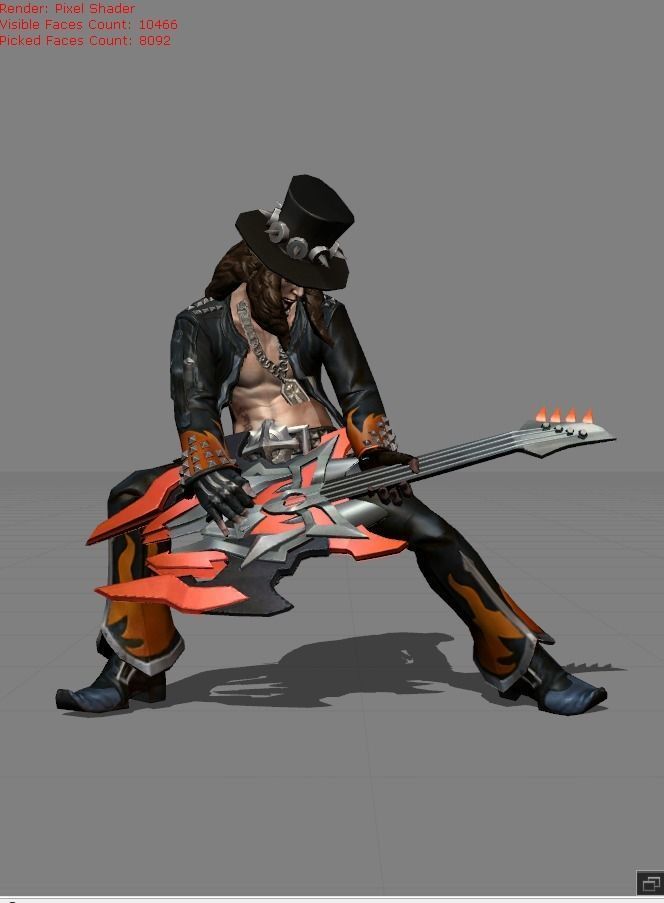 3D model Clint Rock and Roll VR / AR / low-poly | CGTrader
