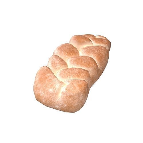 3D model Braided Bread v1 003 VR / AR / low-poly | CGTrader