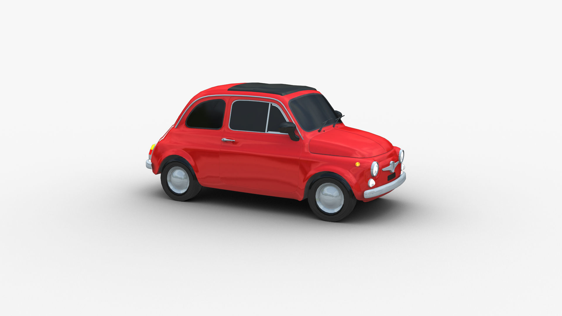 3D model Fiat 500 Classic VR / AR / low-poly | CGTrader