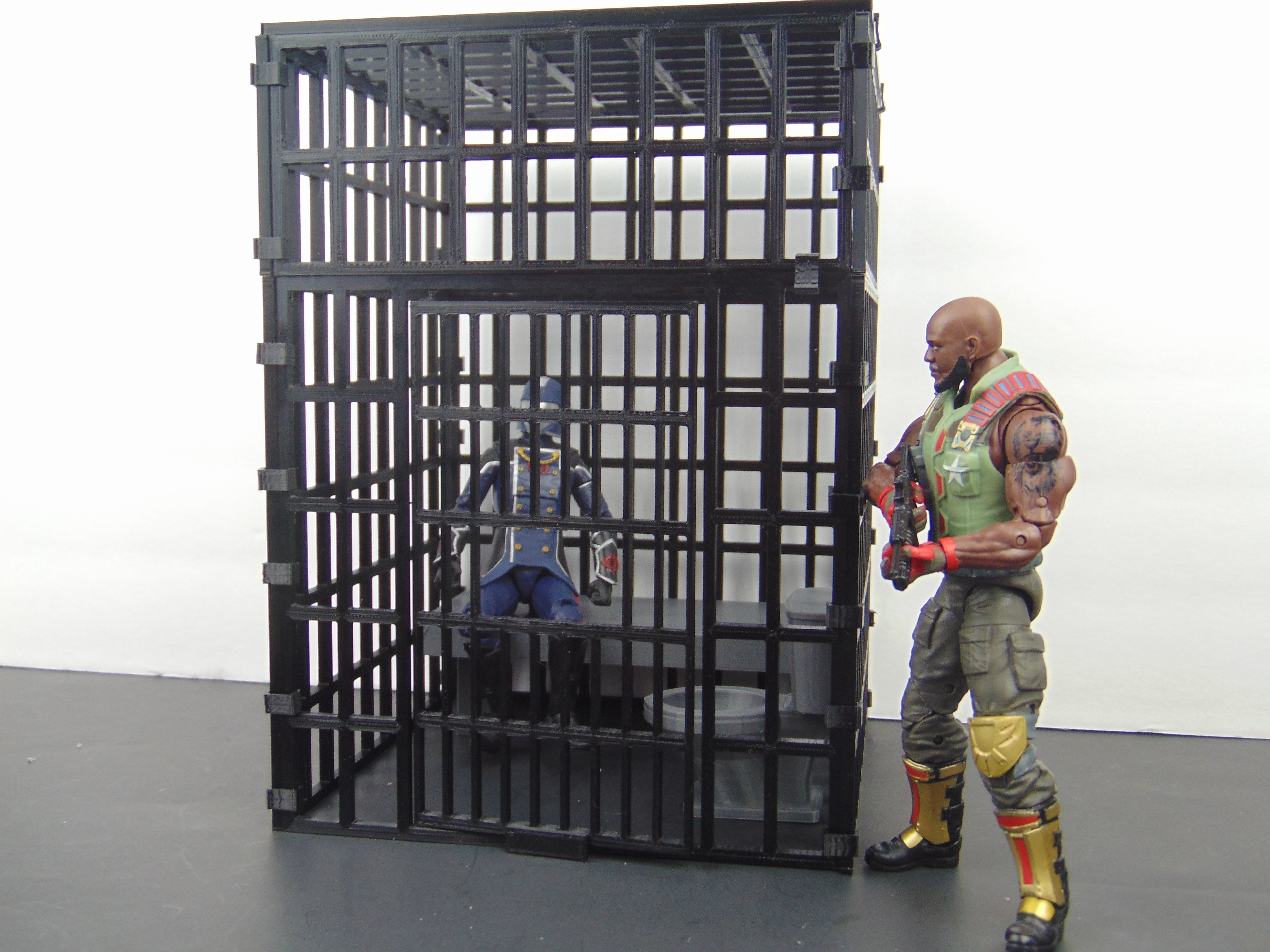 112 GI JOE Classified Jail Cell Prison Diorama Prop 3D Print Set 3D ...