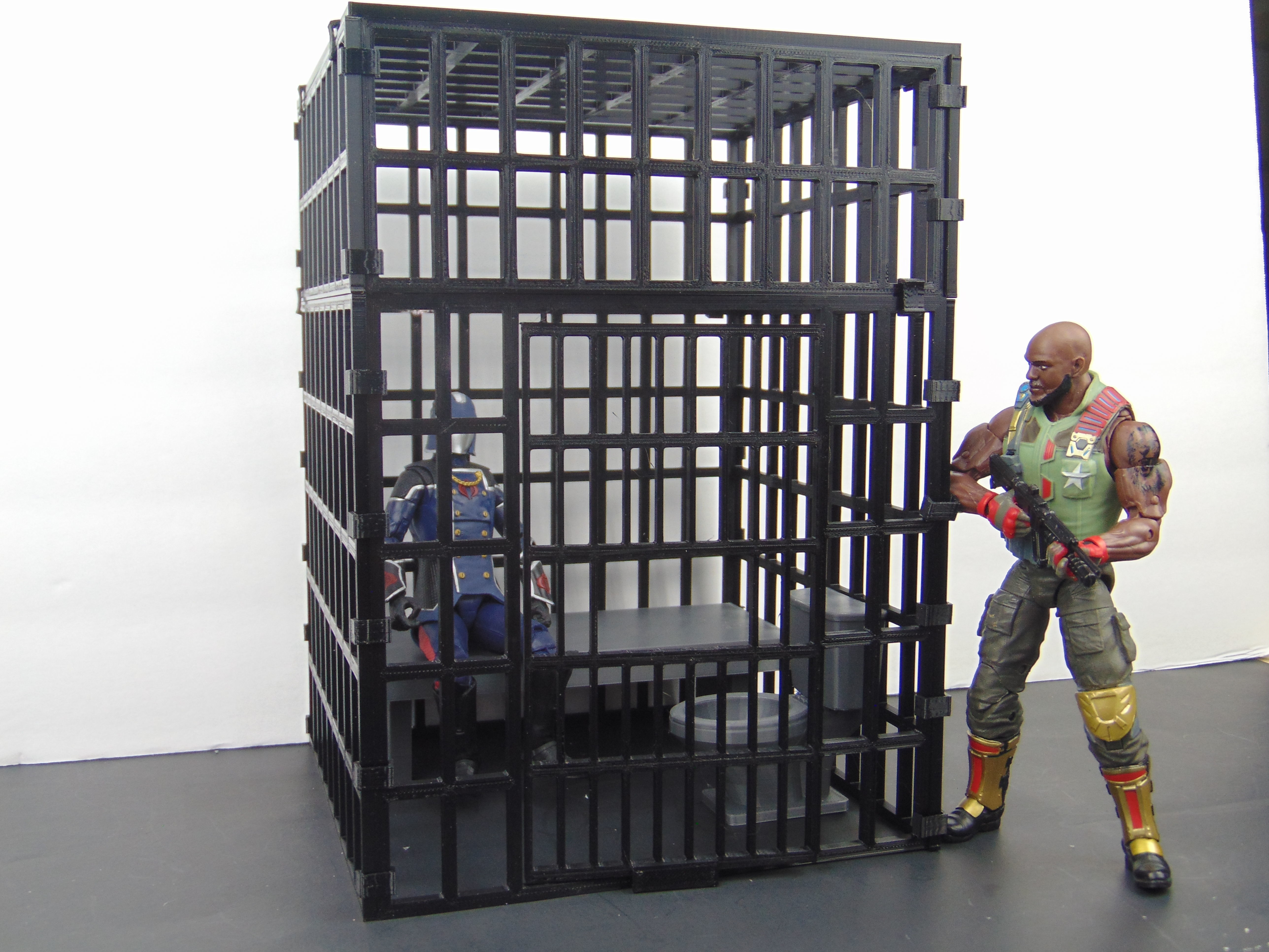 112 GI JOE Classified Jail Cell Prison Diorama Prop 3D Print Set 3D ...