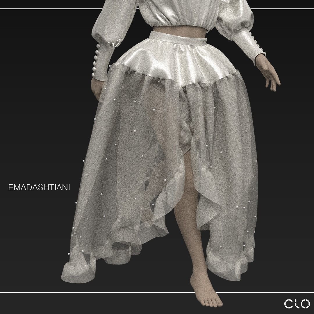 VICTORIAN Wedding Dress N5 54 MD-CLO3D ZPRJ FBX OBJ MTL 3D model 3D ...