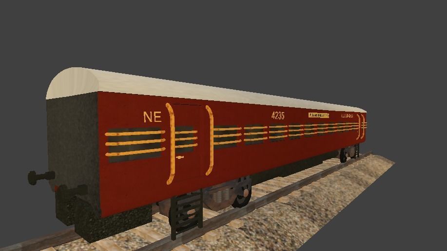 Indian Train Coach 3D model | CGTrader