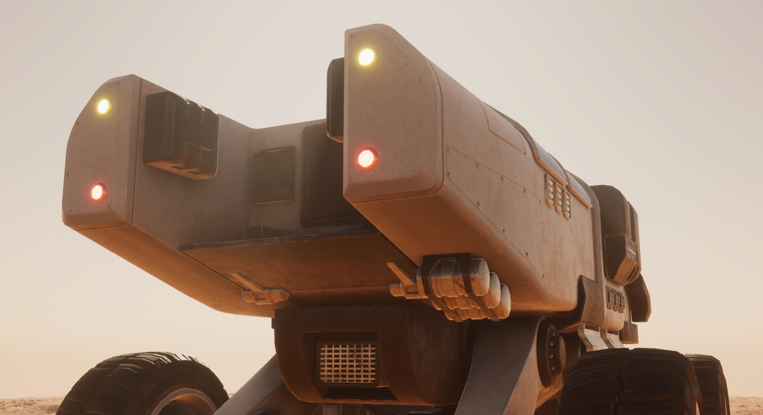 3D model Mars cargo rover Unity asset VR / AR / low-poly | CGTrader