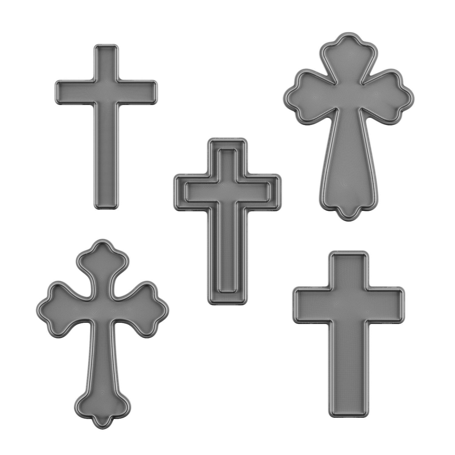 Cross Neon Sign 3D model | CGTrader