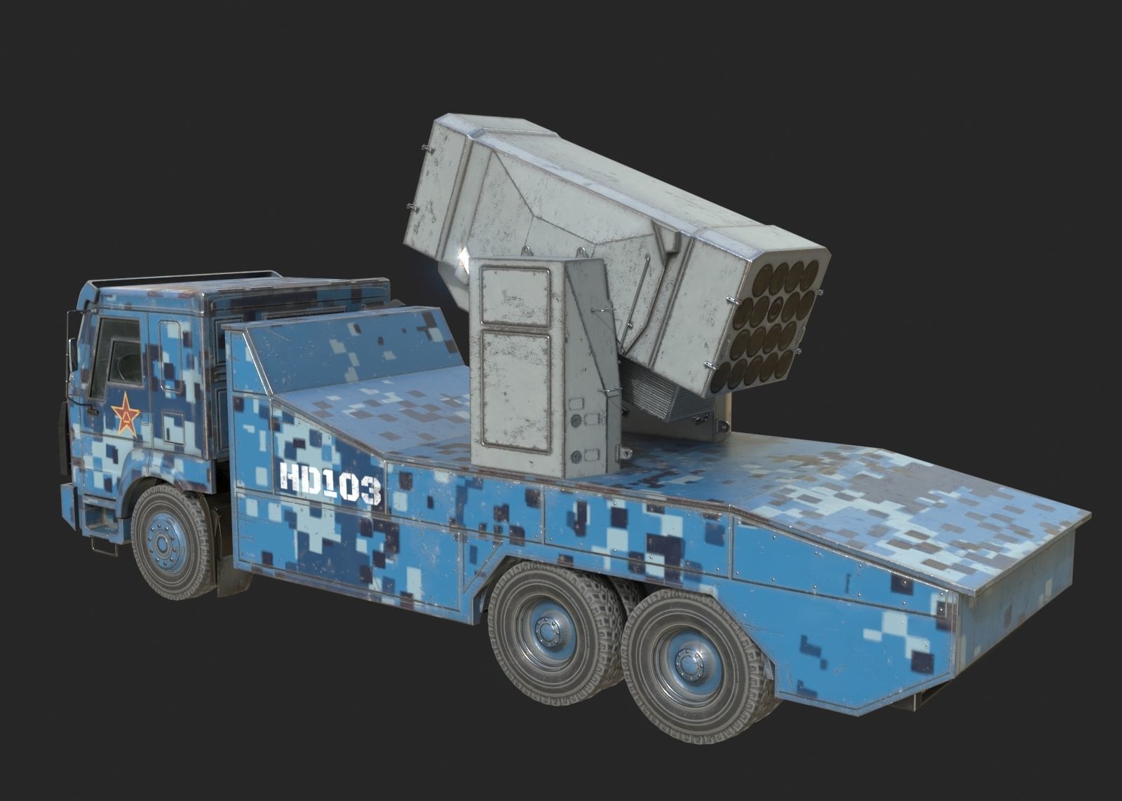 3D model Chinese Navy HHQ10 HHQ-10 SURFACE-TO-AIR MISSILE SYSTEM VR / AR / low-poly | CGTrader