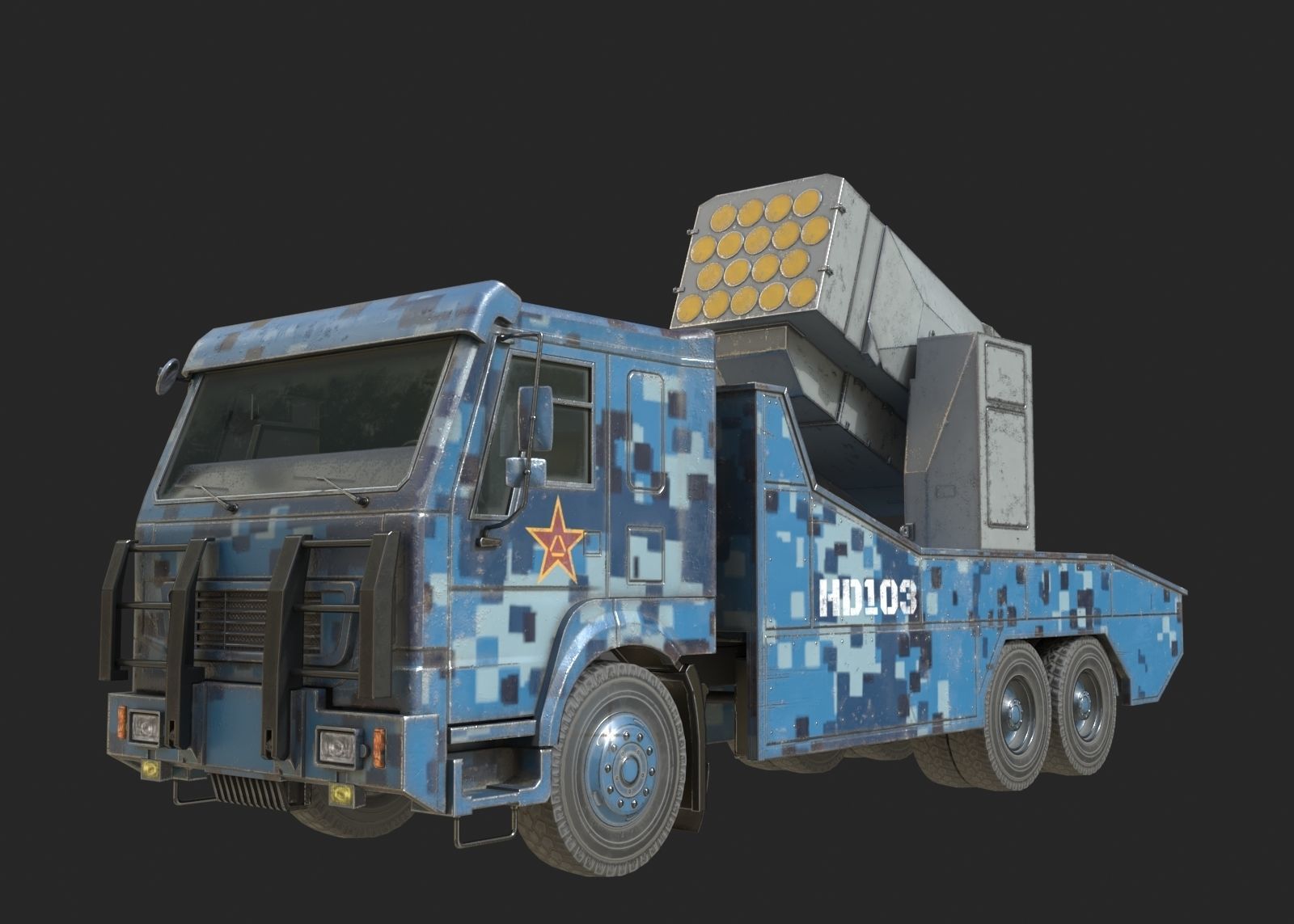 3D model Chinese Navy HHQ10 HHQ-10 SURFACE-TO-AIR MISSILE SYSTEM VR / AR / low-poly | CGTrader