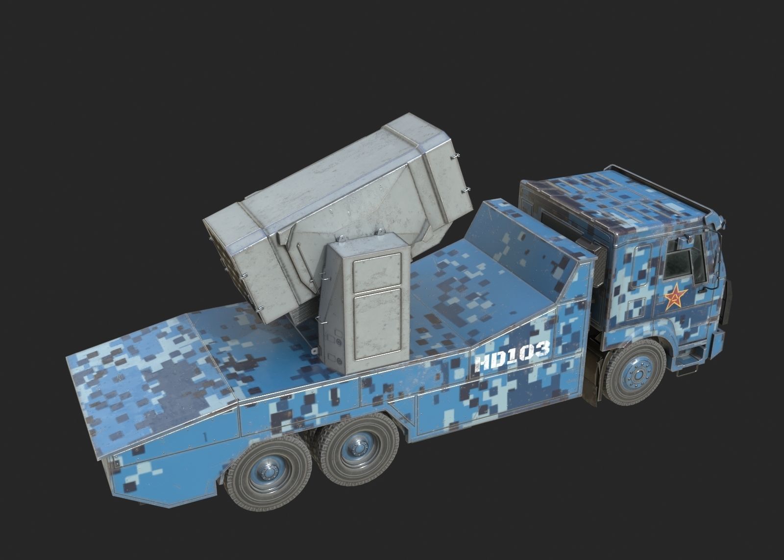 3D model Chinese Navy HHQ10 HHQ-10 SURFACE-TO-AIR MISSILE SYSTEM VR / AR / low-poly | CGTrader