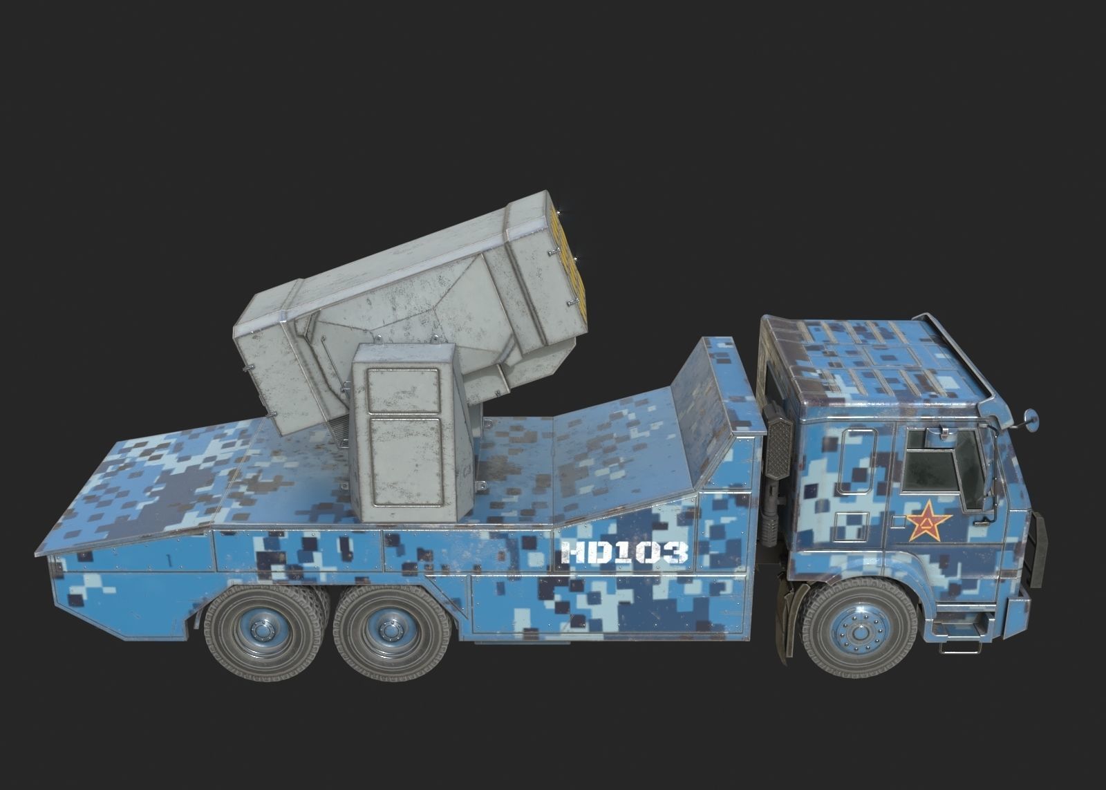 3D model Chinese Navy HHQ10 HHQ-10 SURFACE-TO-AIR MISSILE SYSTEM VR / AR / low-poly | CGTrader