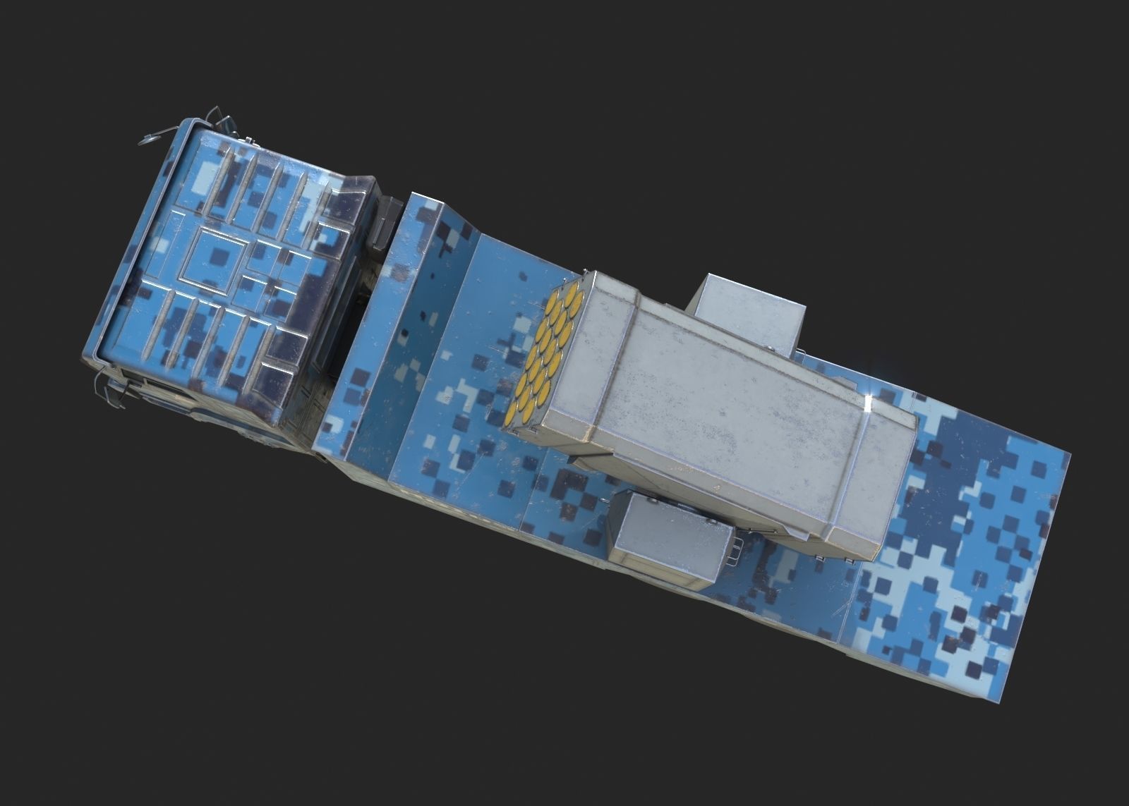 3D model Chinese Navy HHQ10 HHQ-10 SURFACE-TO-AIR MISSILE SYSTEM VR ...