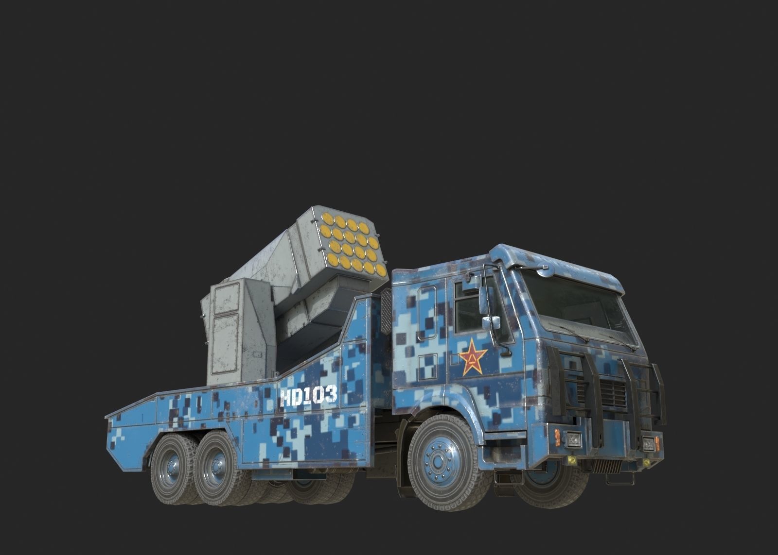 3D model Chinese Navy HHQ10 HHQ-10 SURFACE-TO-AIR MISSILE SYSTEM VR / AR / low-poly | CGTrader