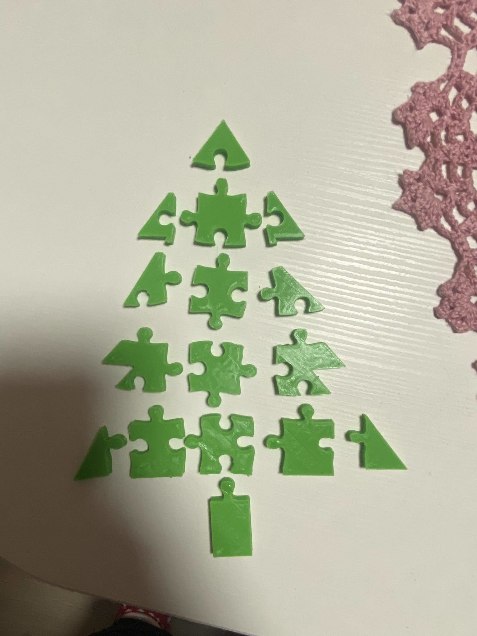 Christmas tree puzzle 3D model 3D printable | CGTrader