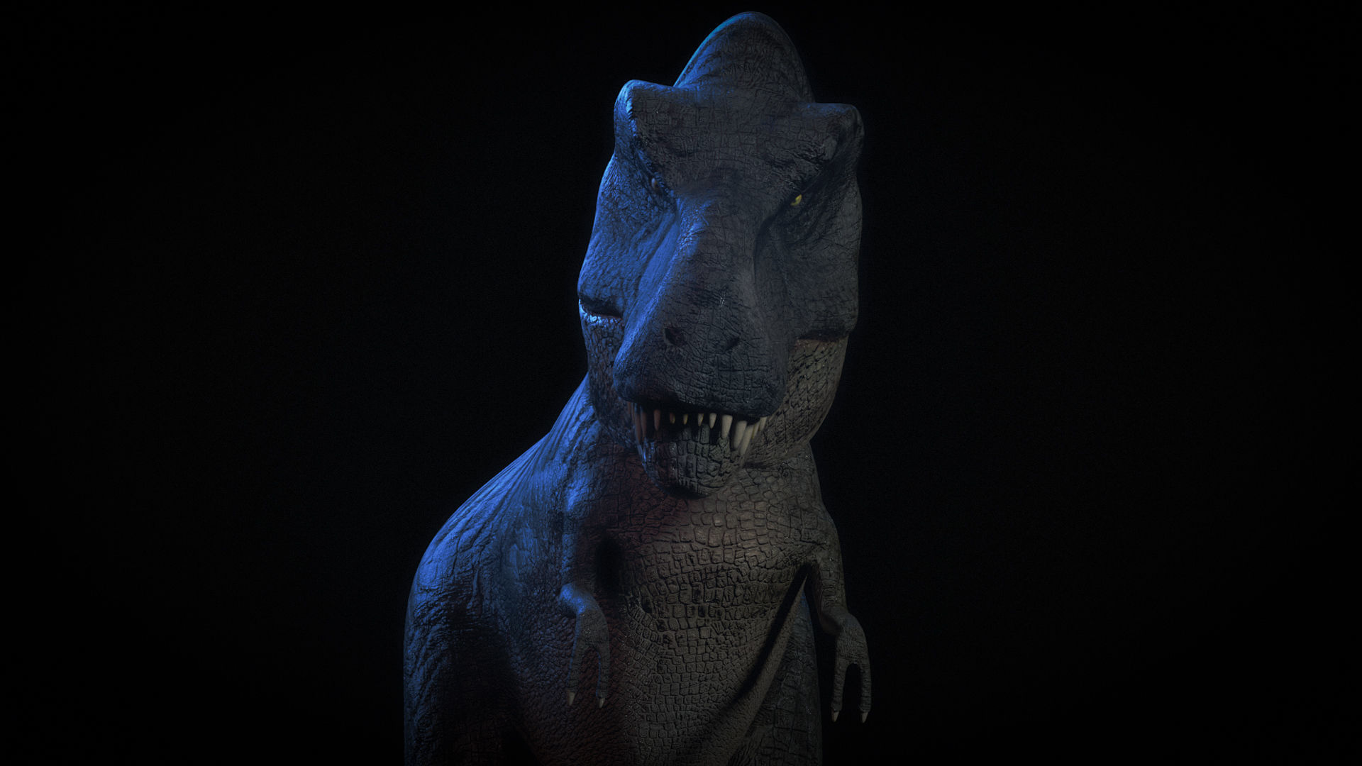 3D model Trex Jurassic Park -3d model- classics look VR / AR / low-poly ...