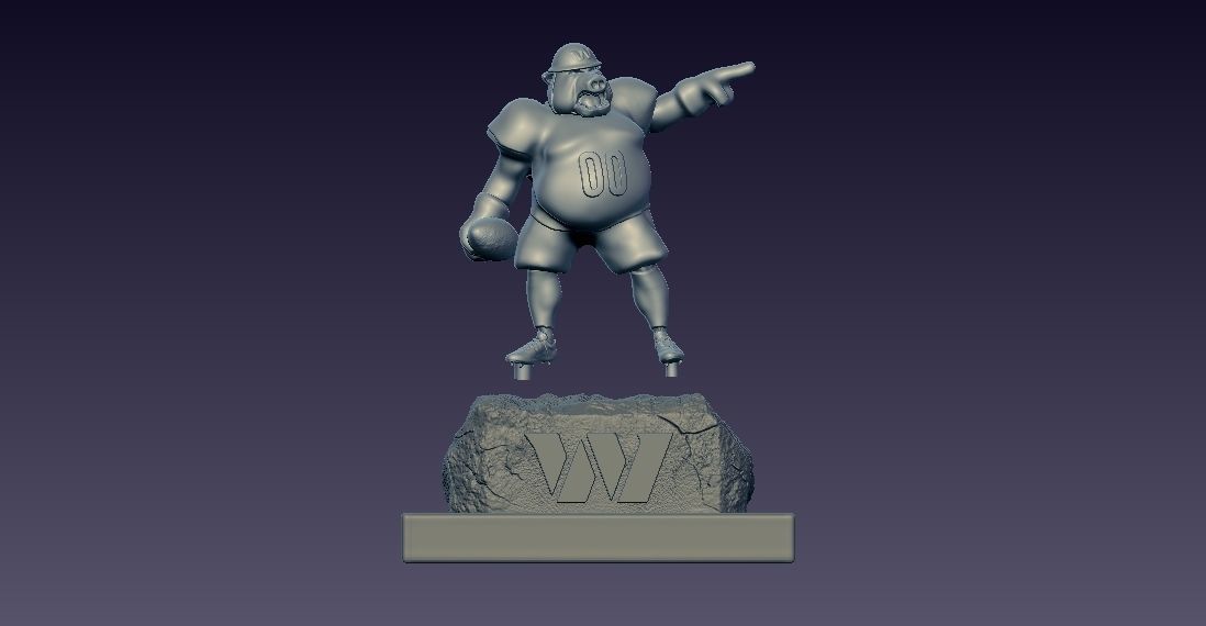 NFL - WASHINGTON COMMANDERS MASSCOT - MAJOR TUDDY - 3D PRINT 3D model ...