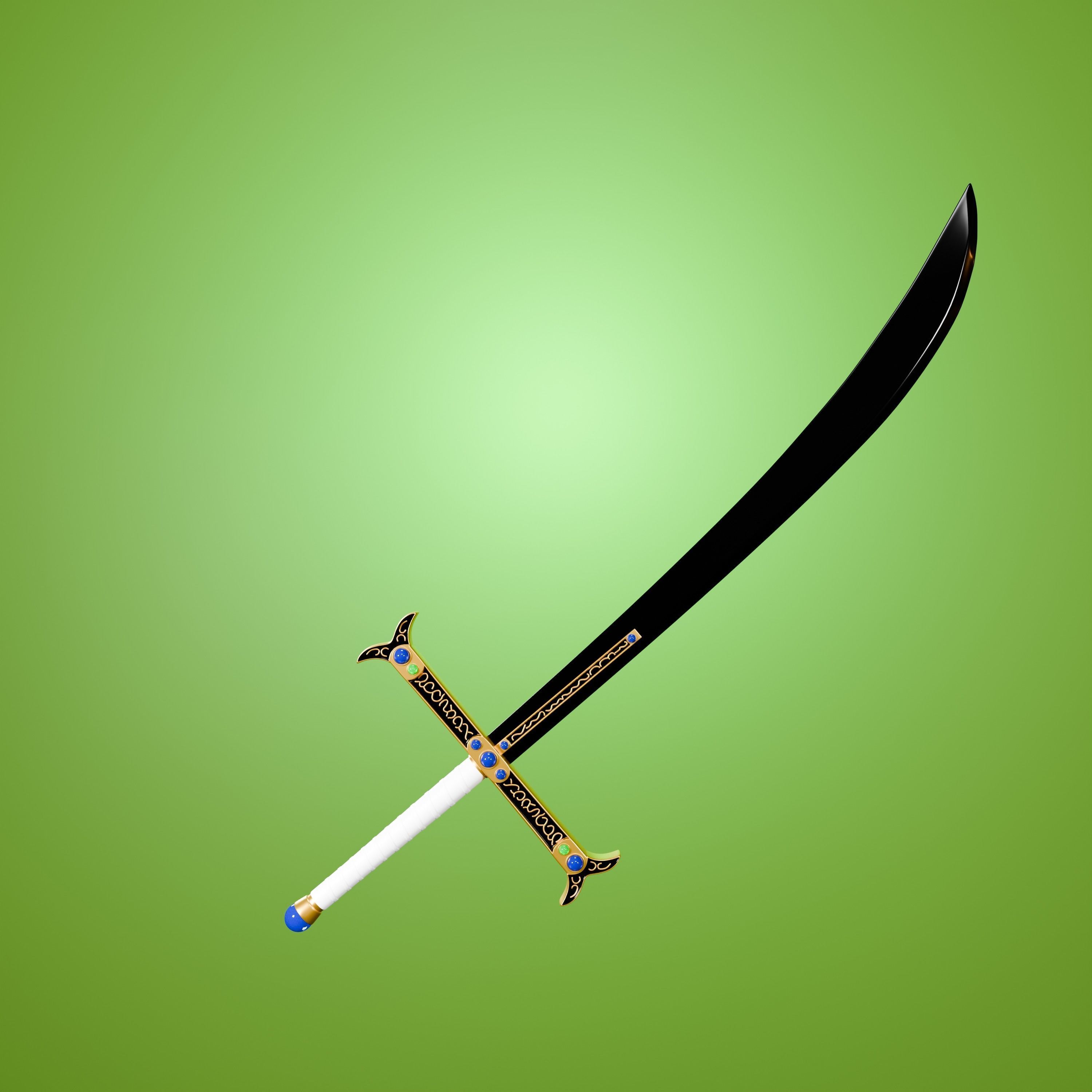 One piece - Yoru Mihawk sword 3D model 3D printable | CGTrader