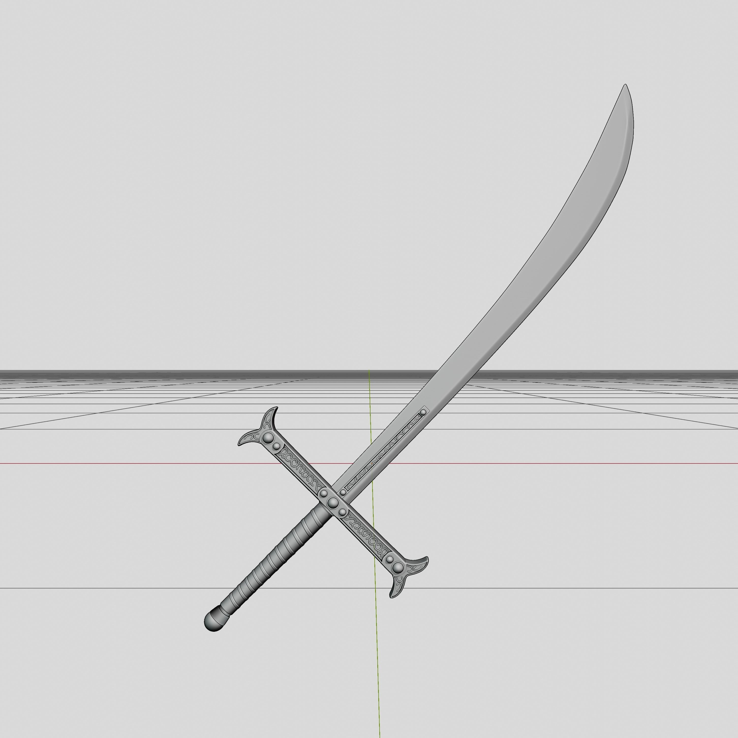 One Piece Yoru Mihawk Sword 3d Model 3d Printable Cgtrader