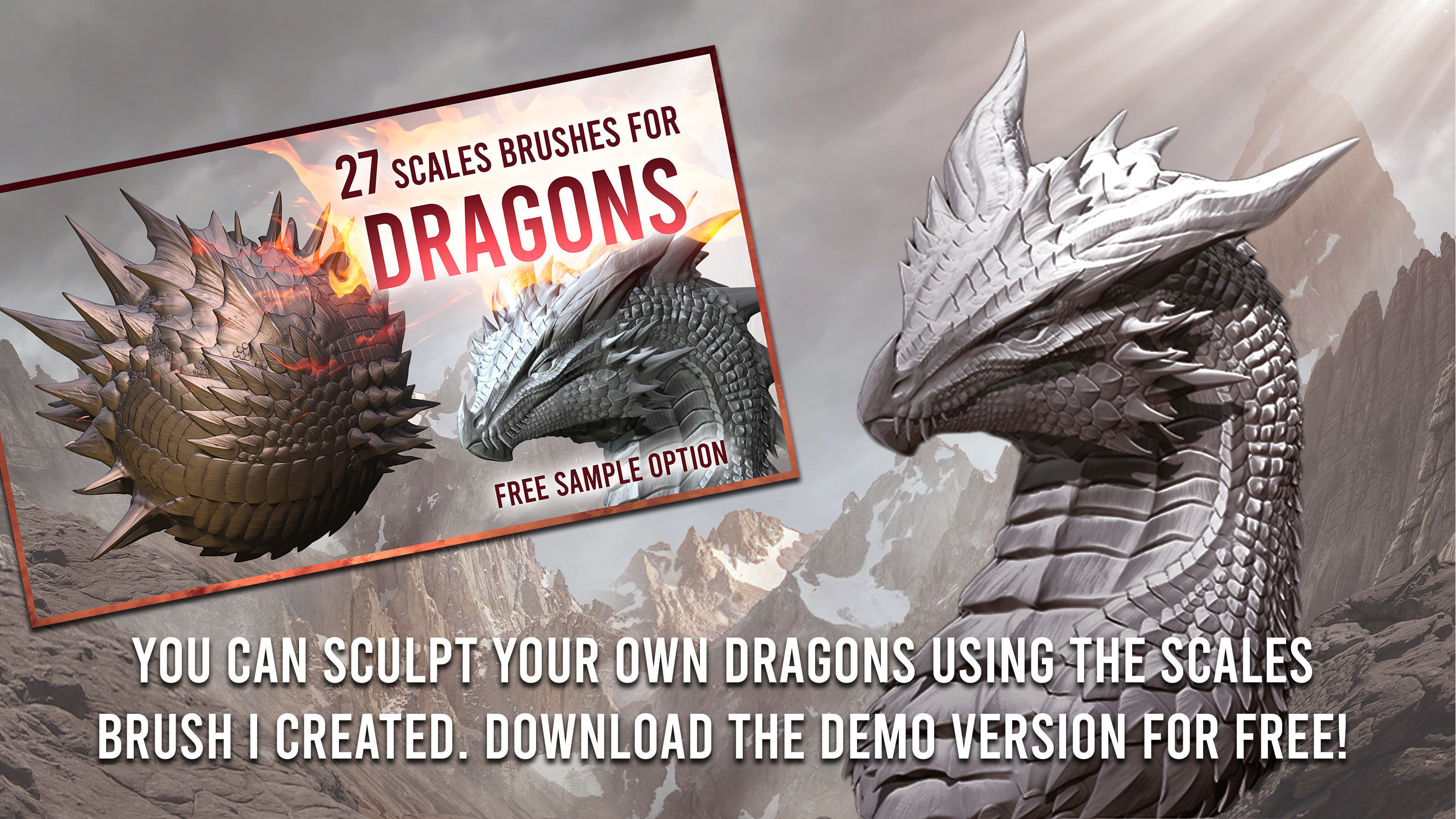 Red Dragon bust STL 3D model 3D printable | CGTrader