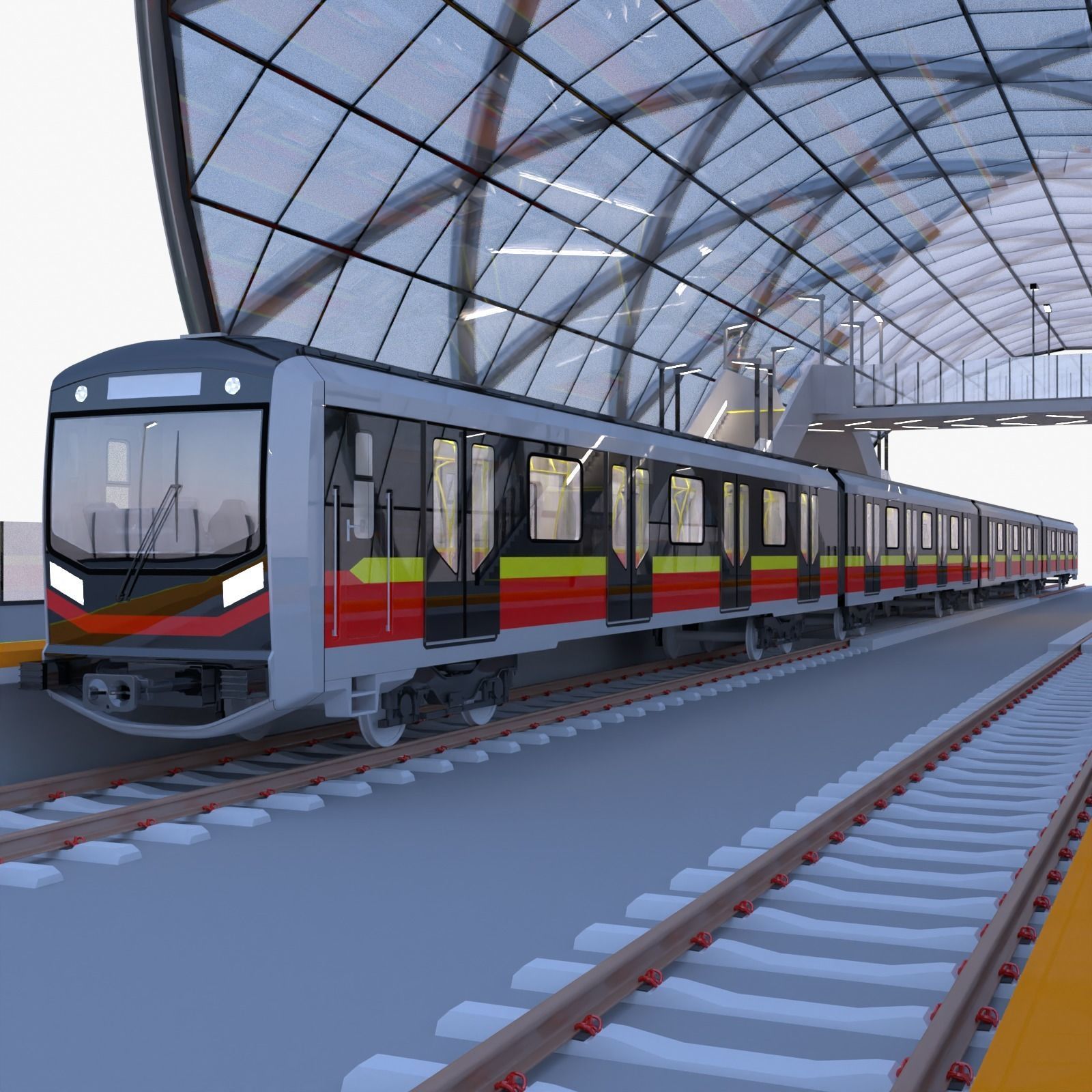 Warsaw metro station 3D model | CGTrader