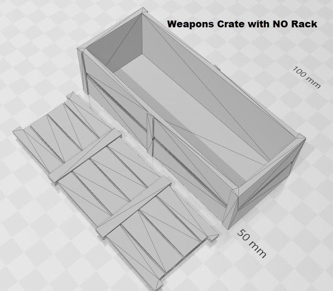 112 GI JOE Classified 3D Print Weapons Crate Dio Prop Accessory 3D ...