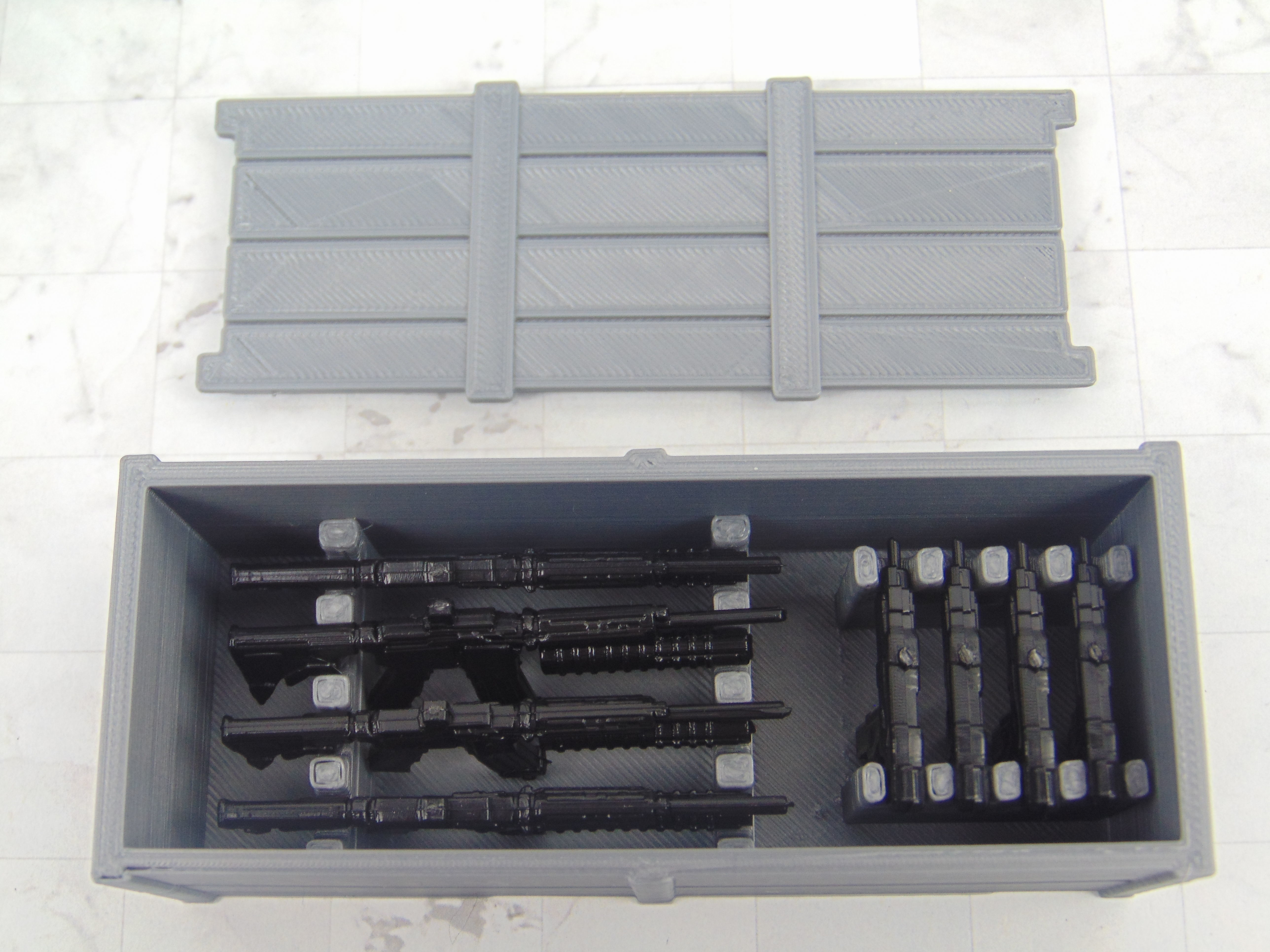 112 GI JOE Classified 3D Print Weapons Crate Dio Prop Accessory 3D ...