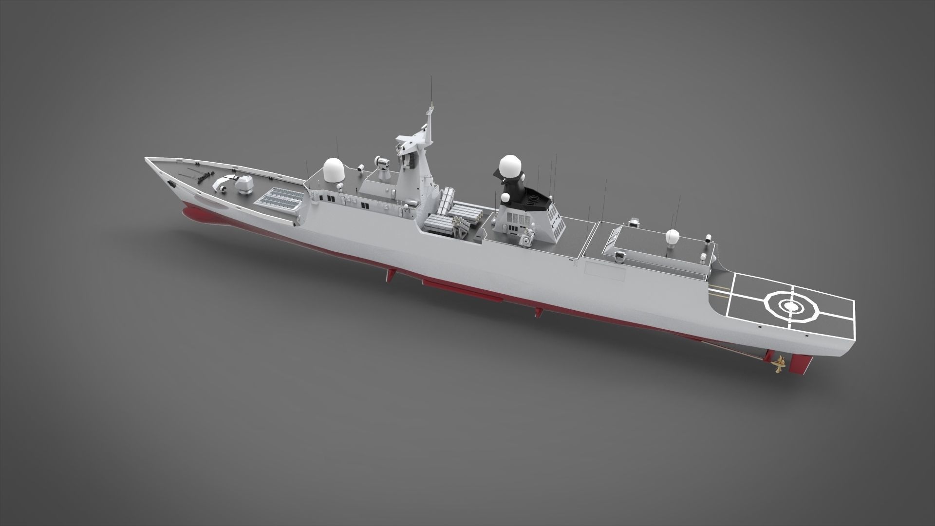 Tughril class frigate 3D model | CGTrader