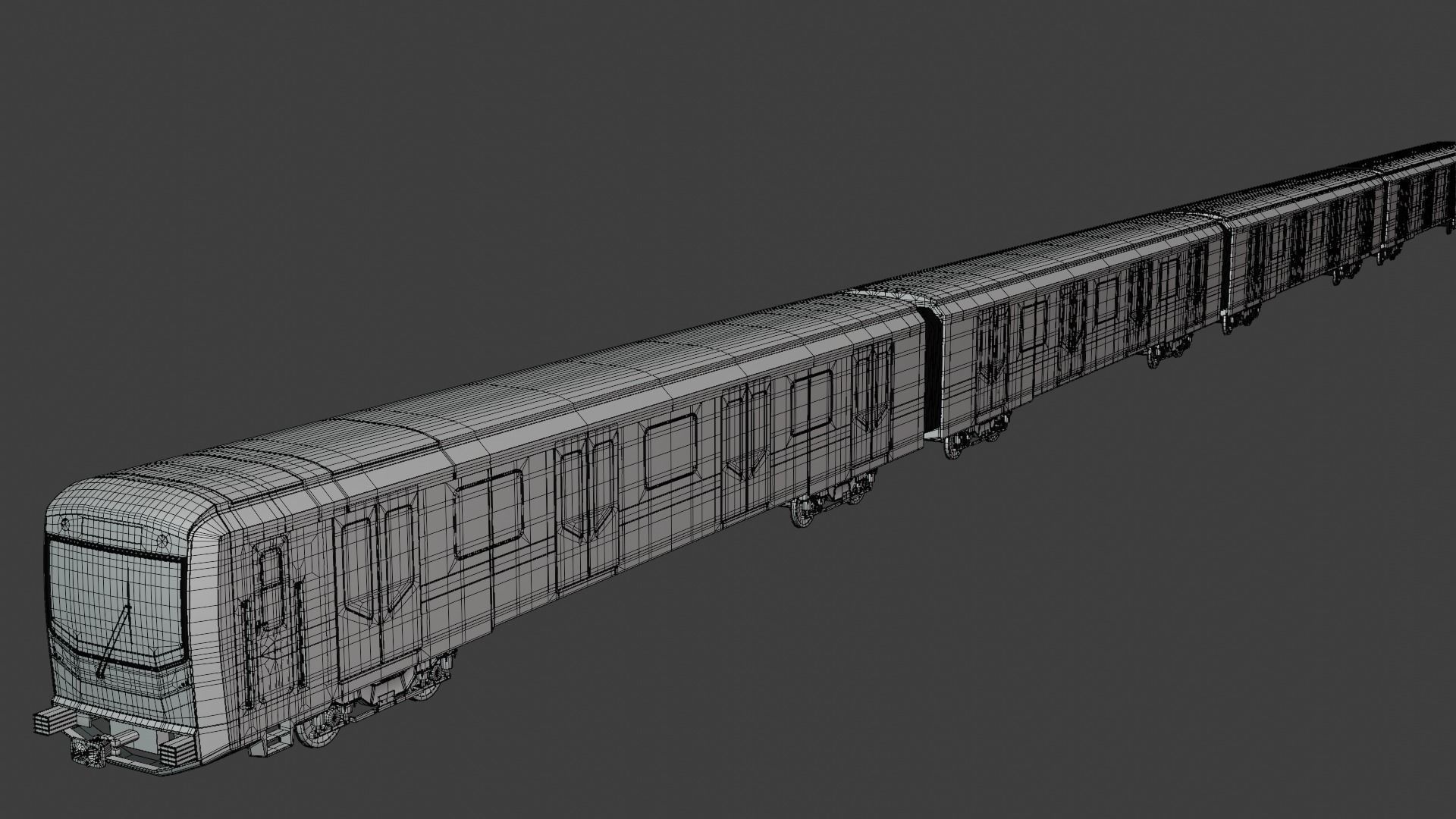 Warsaw metro train 3D model | CGTrader