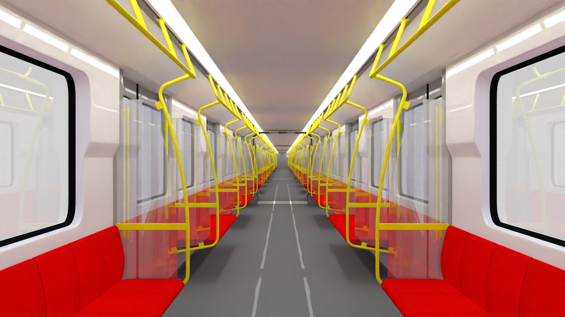 Warsaw metro train 3D model | CGTrader