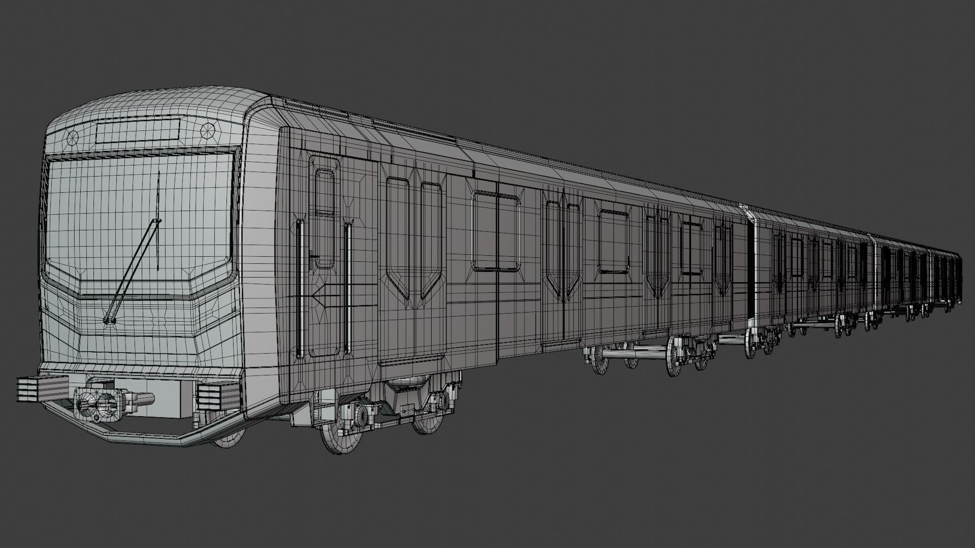 Warsaw metro train 3D model | CGTrader
