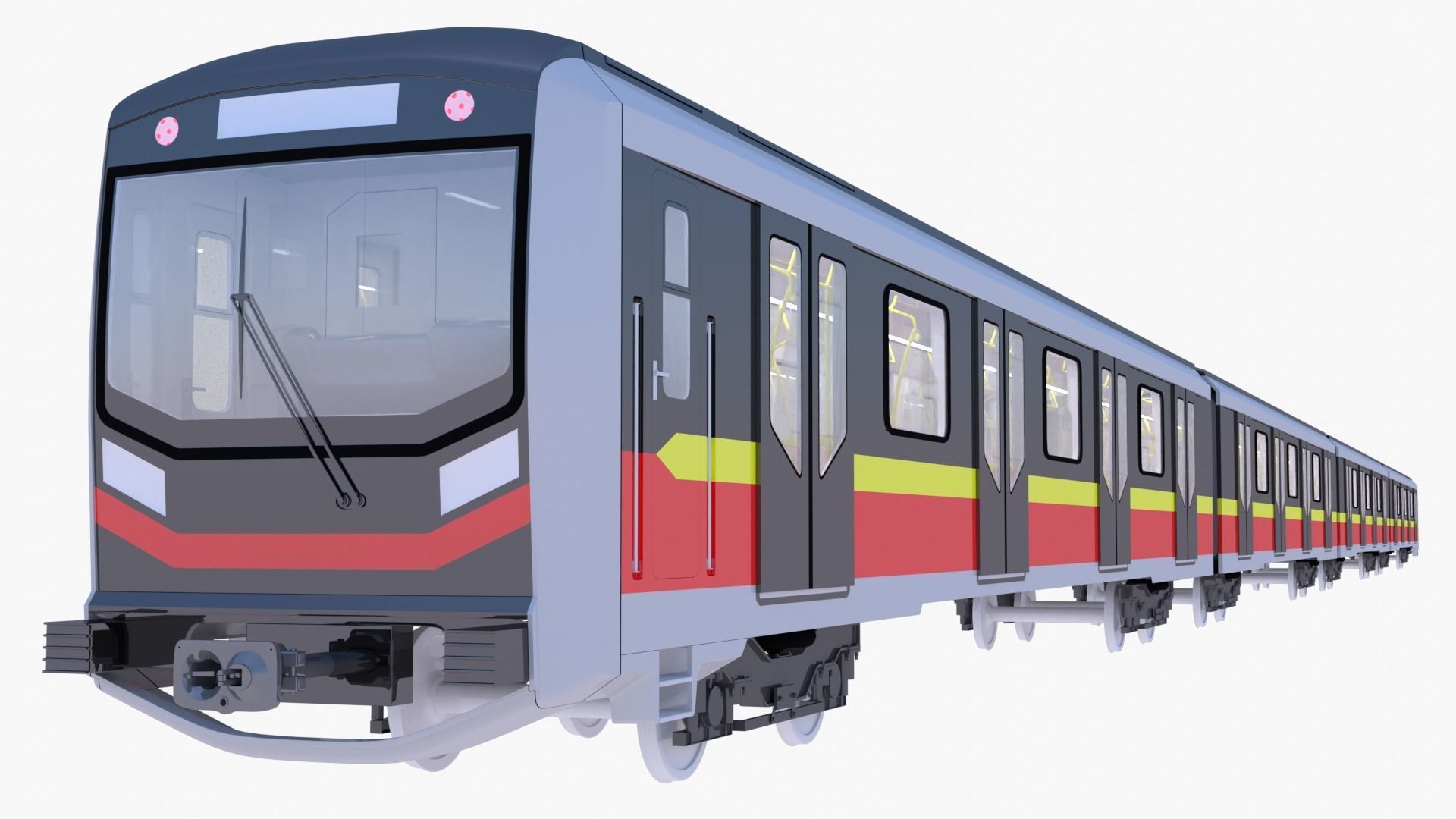 Warsaw metro train 3D model | CGTrader