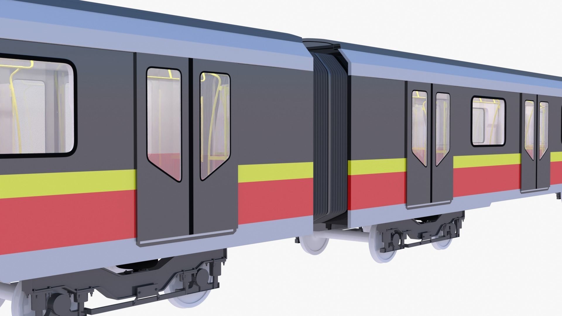 Warsaw metro train 3D model | CGTrader