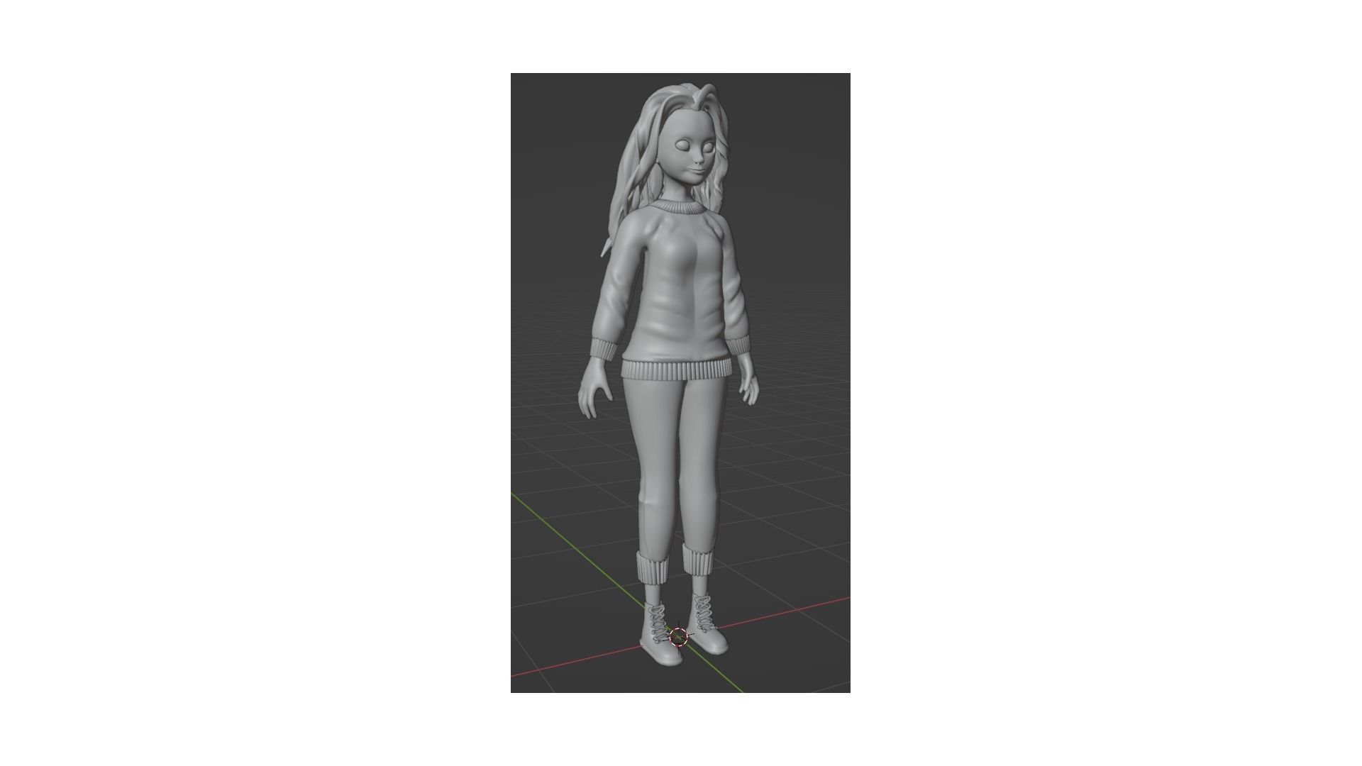 3d girl character free 3D model | CGTrader