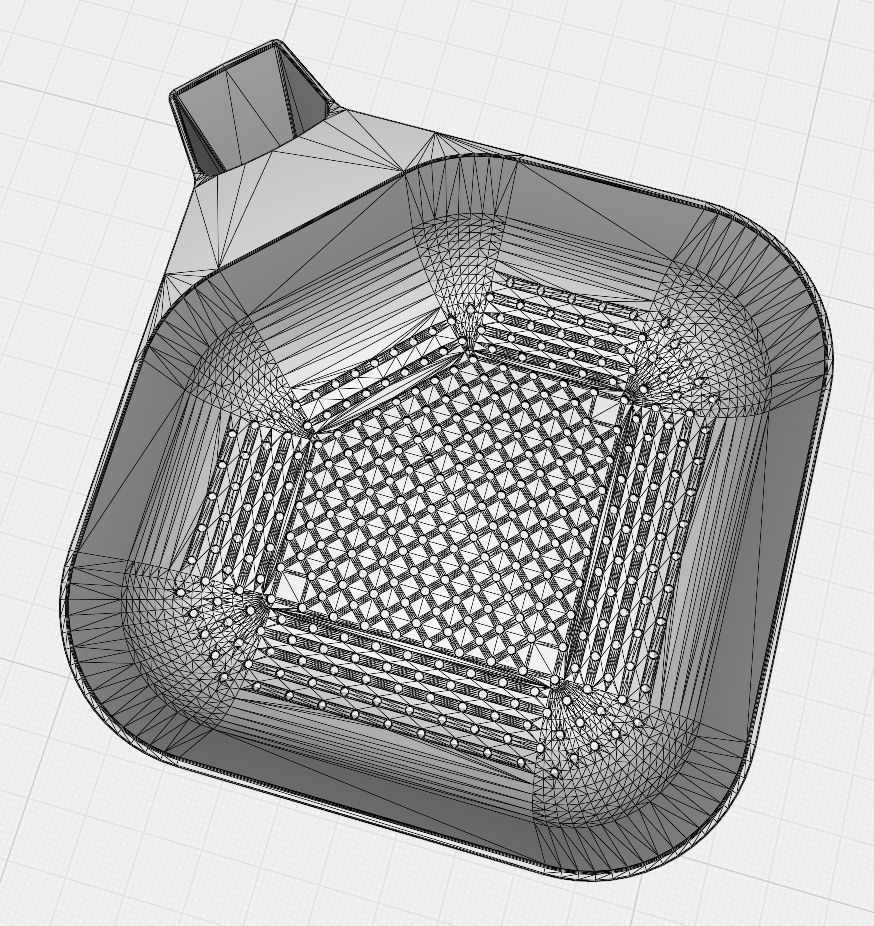Colander - square - plus injection mold 3D model 3D printable | CGTrader
