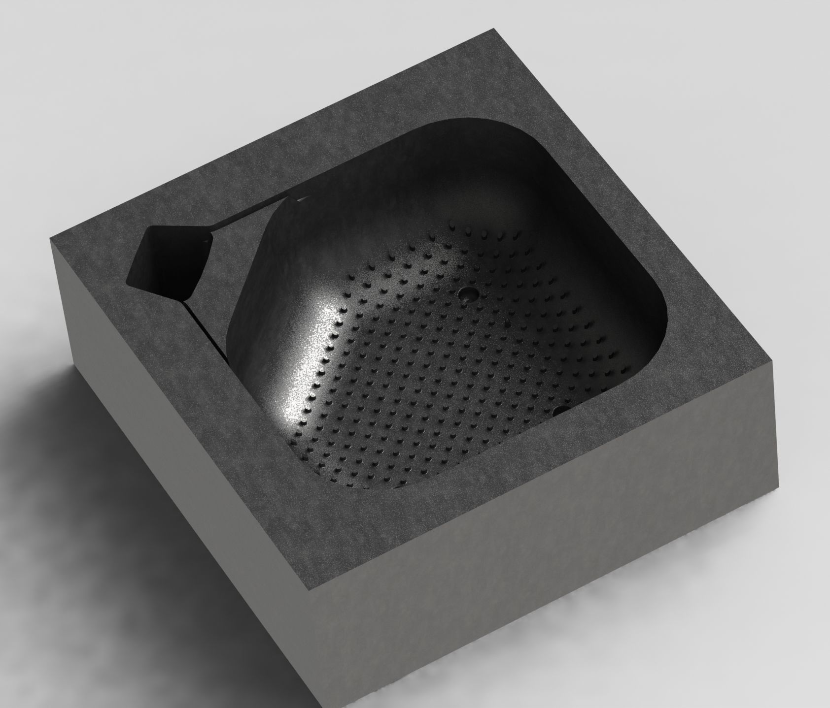 Colander - square - plus injection mold 3D model 3D printable | CGTrader