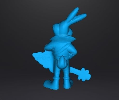 LOONEY TUNES ROCK BAND BUGS BUNNY PROMOTIONAL FIGURE 90S PVC 3D model ...