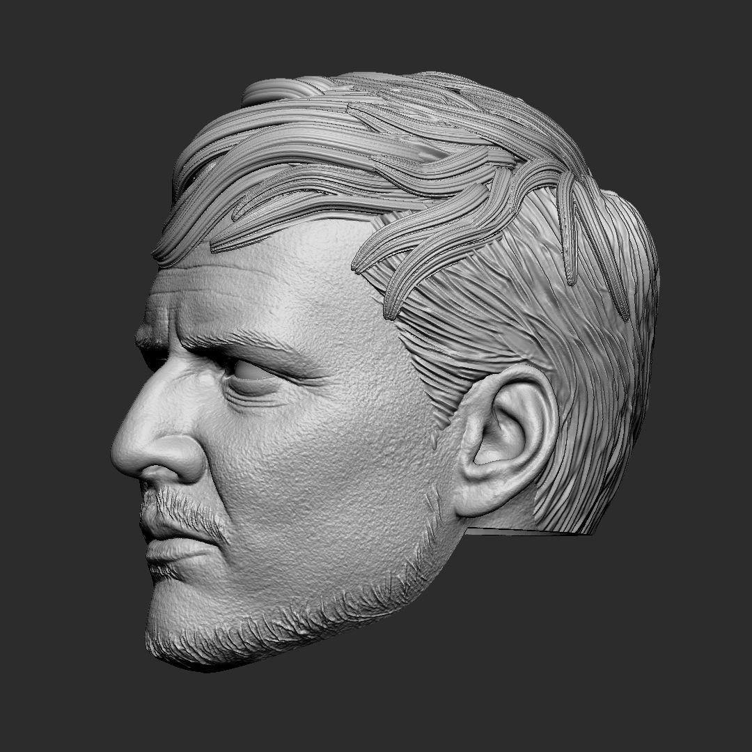 Din Djarin - Mandalorian - Pedro Pascal head 3D model 3D printable ...