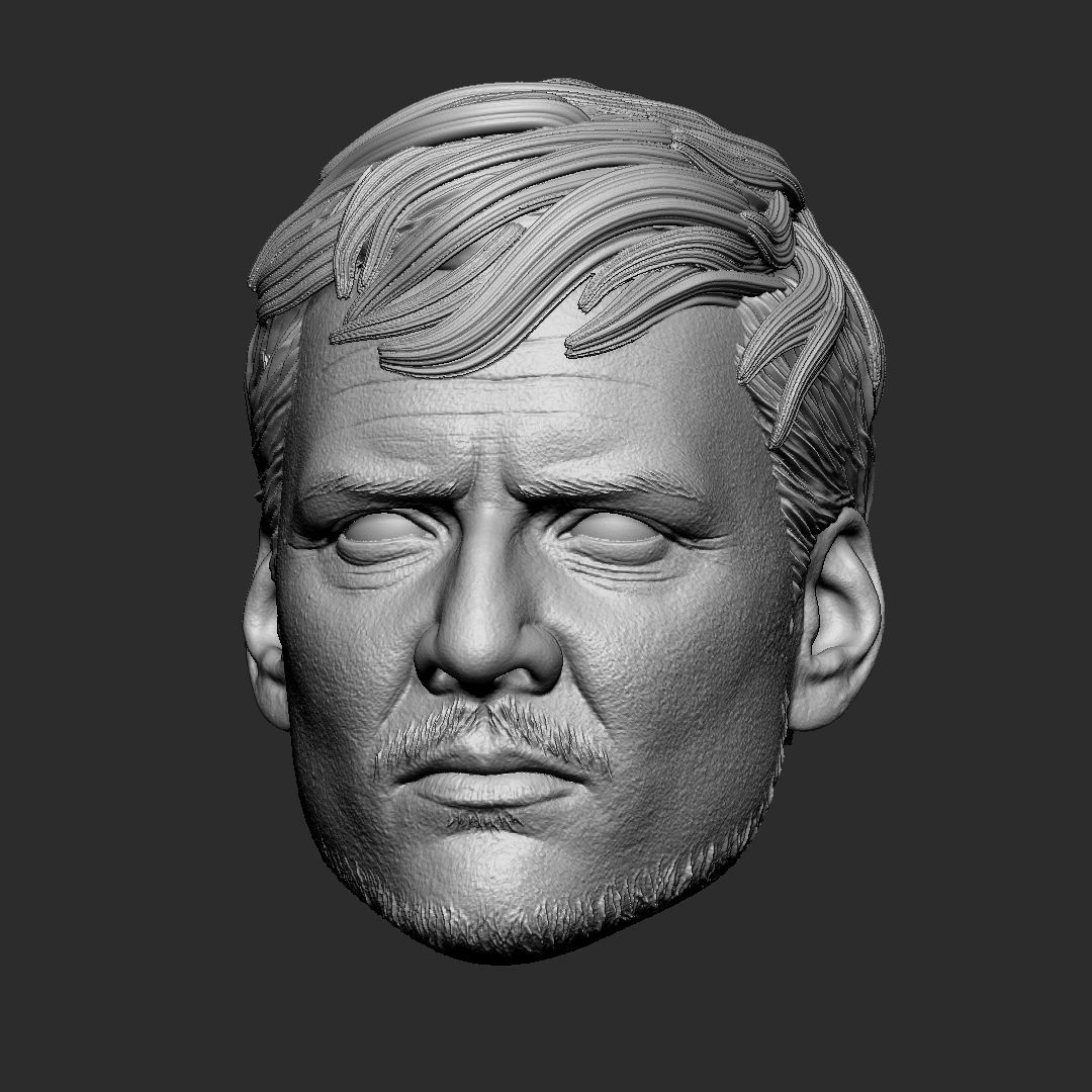 Din Djarin - Mandalorian - Pedro Pascal head 3D model 3D printable ...