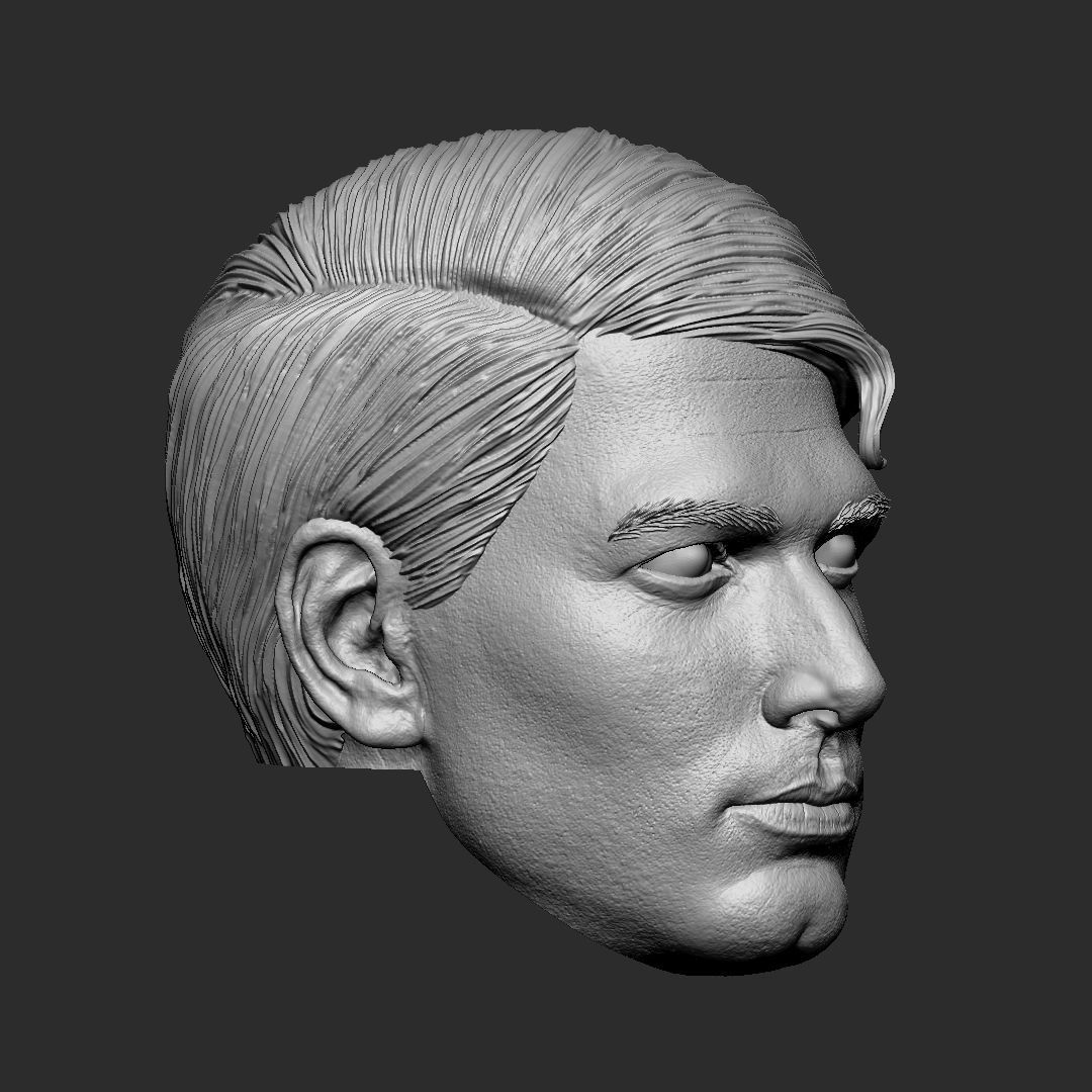 Superman Return - Brandon Routh head 3D model 3D printable | CGTrader