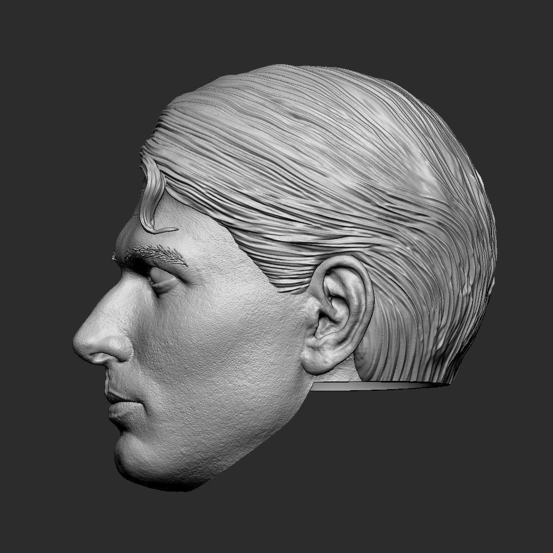 Superman Return - Brandon Routh head 3D model 3D printable | CGTrader
