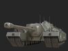 3D model 4 coatings of USA Army T28 Heavy Tank T95 Heavy Tank VR / AR ...
