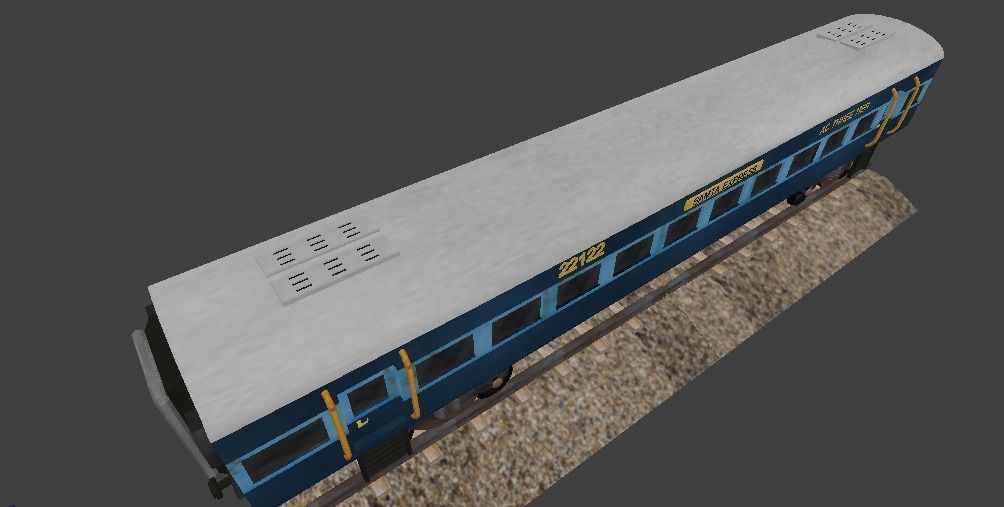 Indian 3rd AC Coach Model 3D model | CGTrader