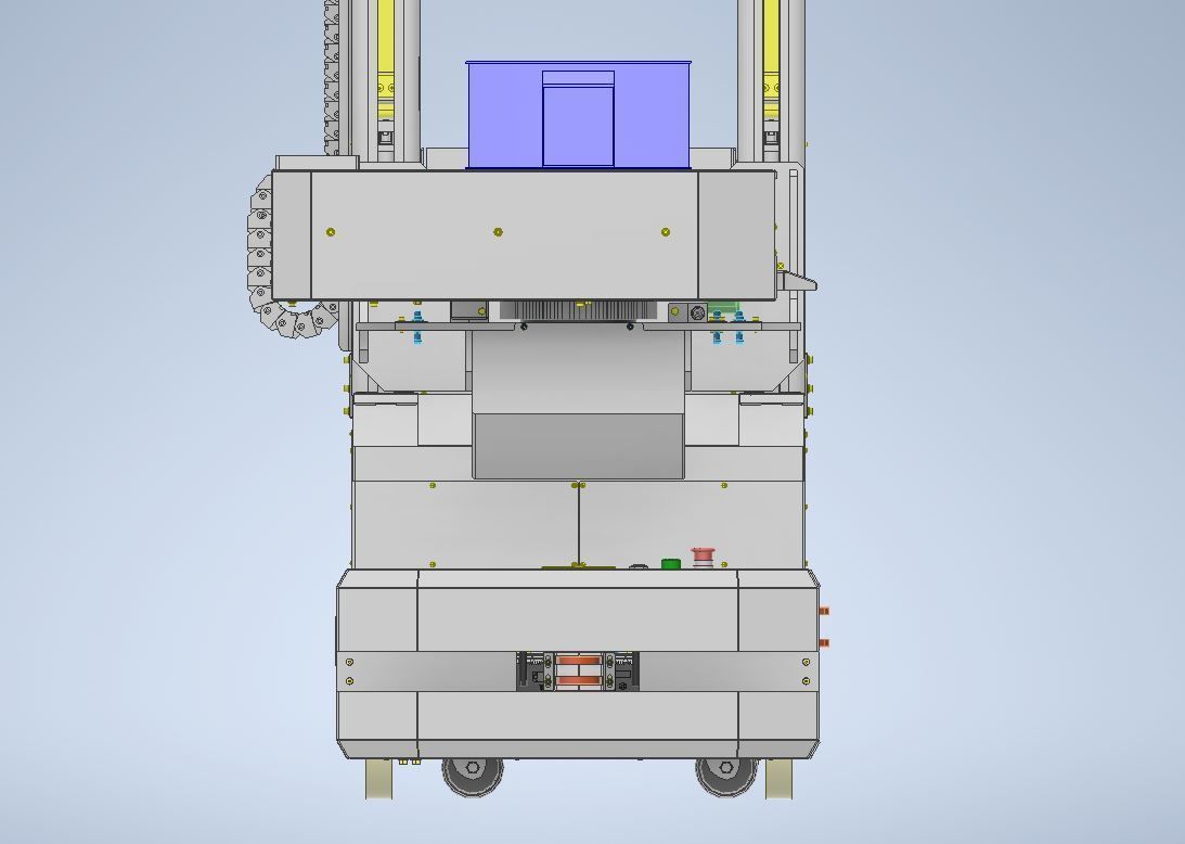 AGV with Three-way rotating grip - Smart warehouse 3D model | CGTrader