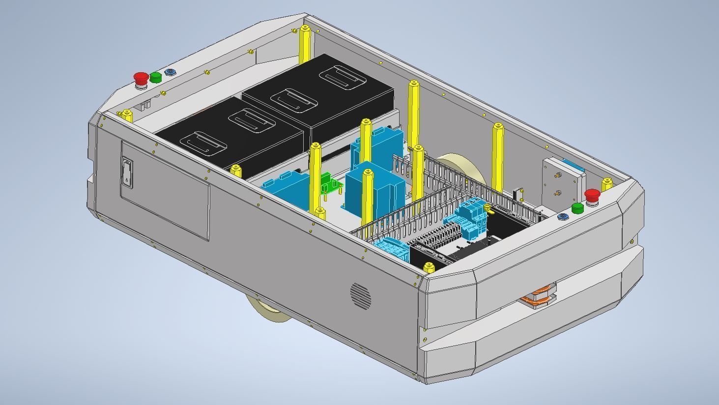 AGV with Three-way rotating grip - Smart warehouse 3D model | CGTrader