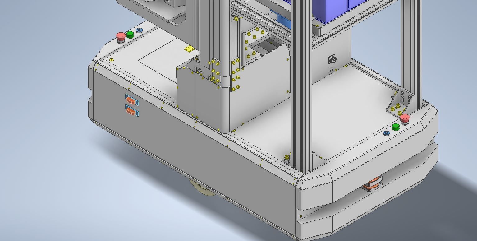 AGV with Three-way rotating grip - Smart warehouse 3D model | CGTrader