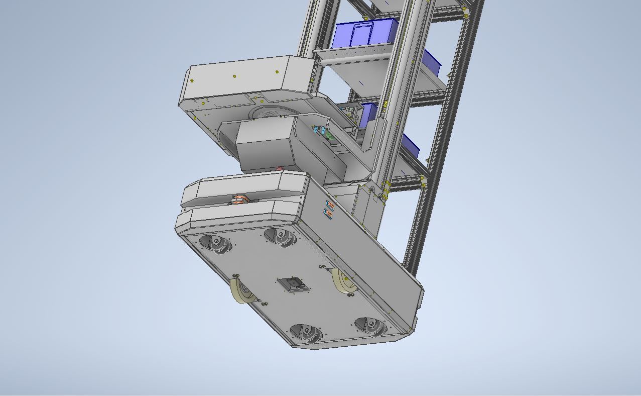 AGV with Three-way rotating grip - Smart warehouse 3D model | CGTrader